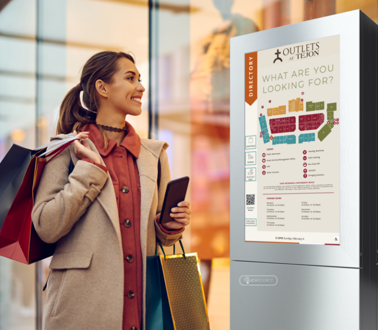 Shopping Mall Signage Solutions by TouchSource